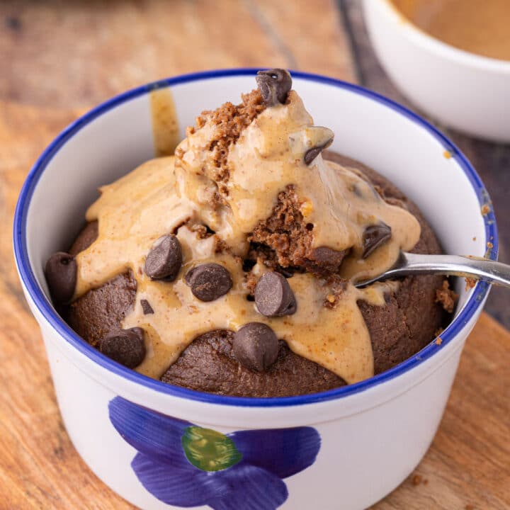Candida-Friendly Chocolate Mug Cake - Oatmeal with a Fork